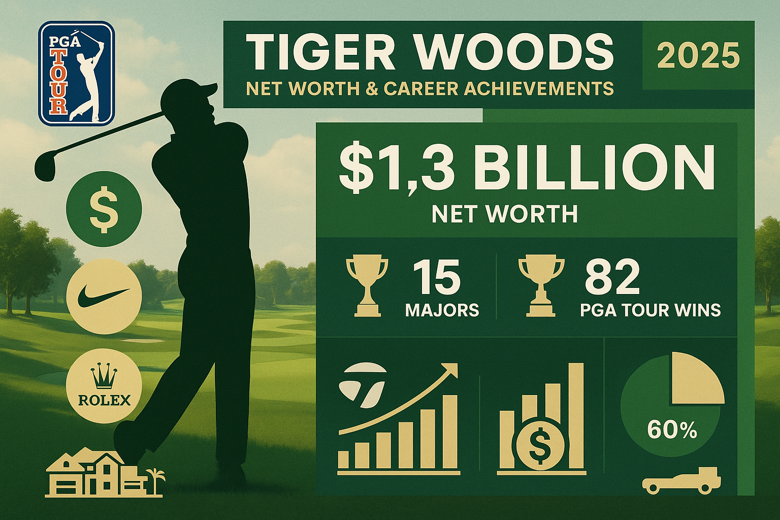Jack Nicklaus vs. Tiger Woods: the real differences by the numbers ...